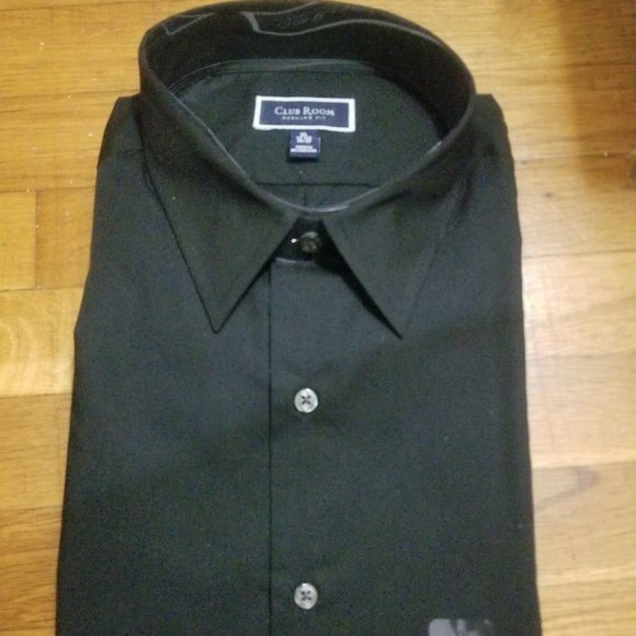 Club Room | Shirts | Club Room Regular Fit Black Dress Shirt | Poshmark